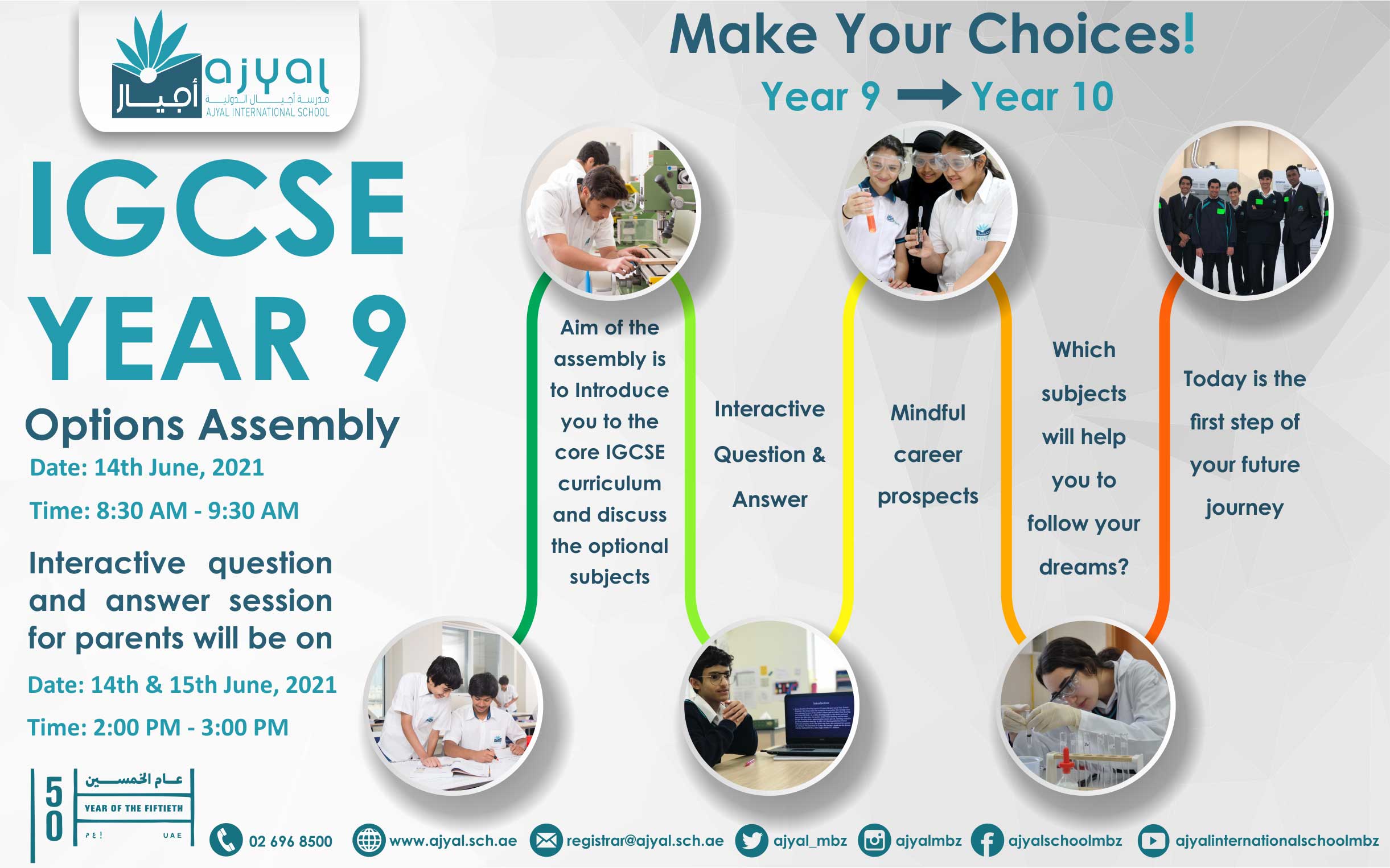 IGCSE Year 9 Option Assembly Ajyal